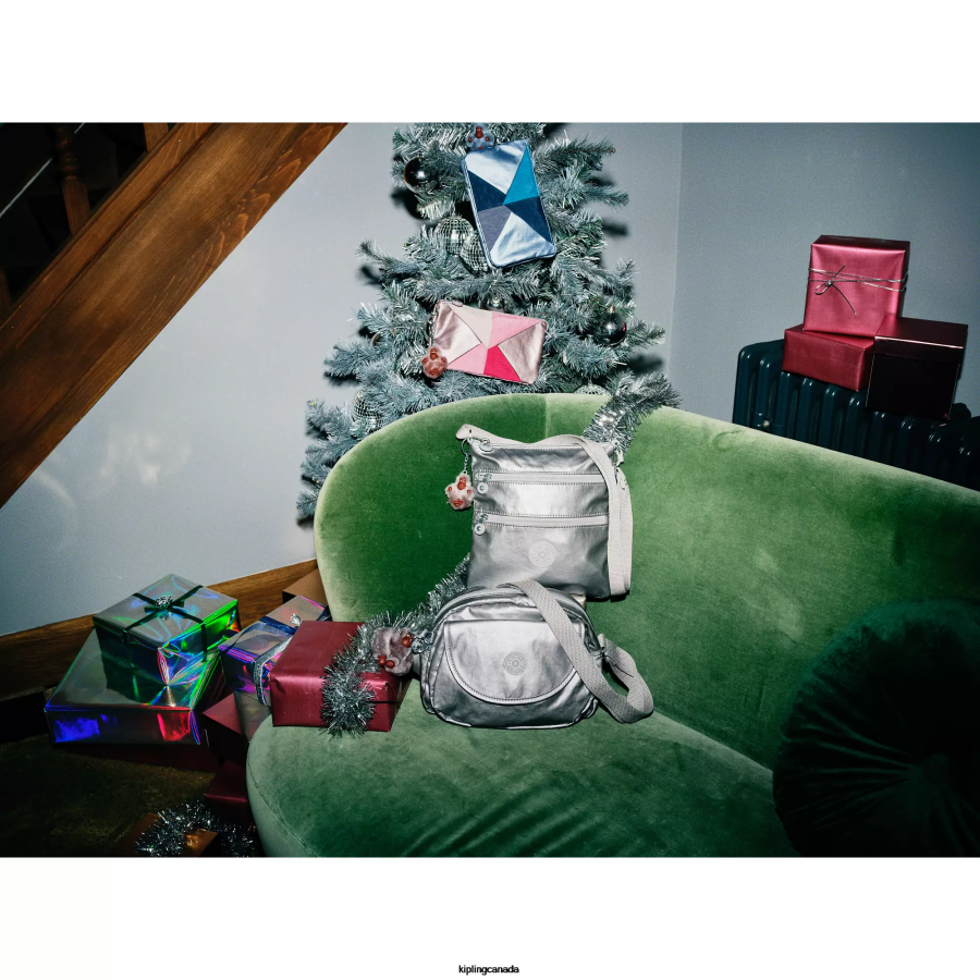 Women Mini Bags Kipling Bright Metallic Keiko Metallic Crossbody Mini ...